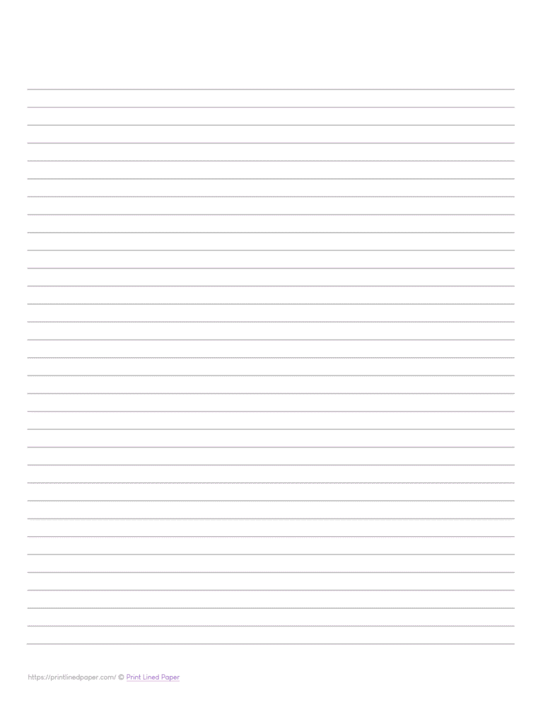 Free Printable Lined Paper Templates PDF