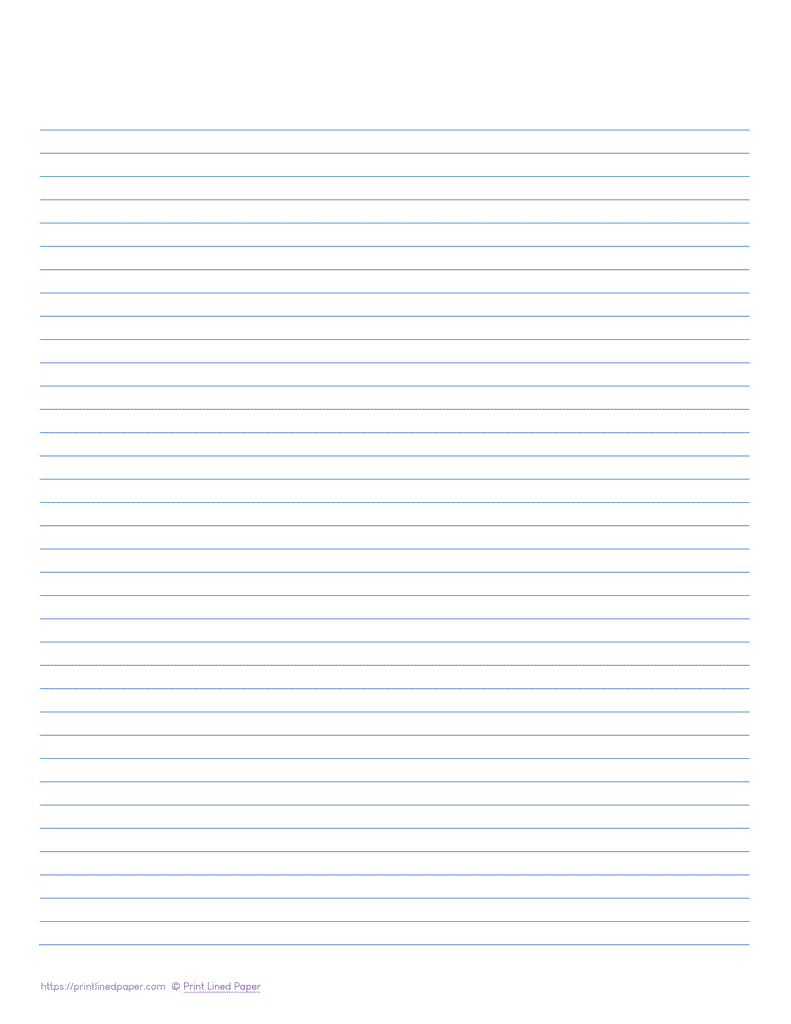 Narrow Ruled 0.25 Inch – No Vertical Lined Paper Printable