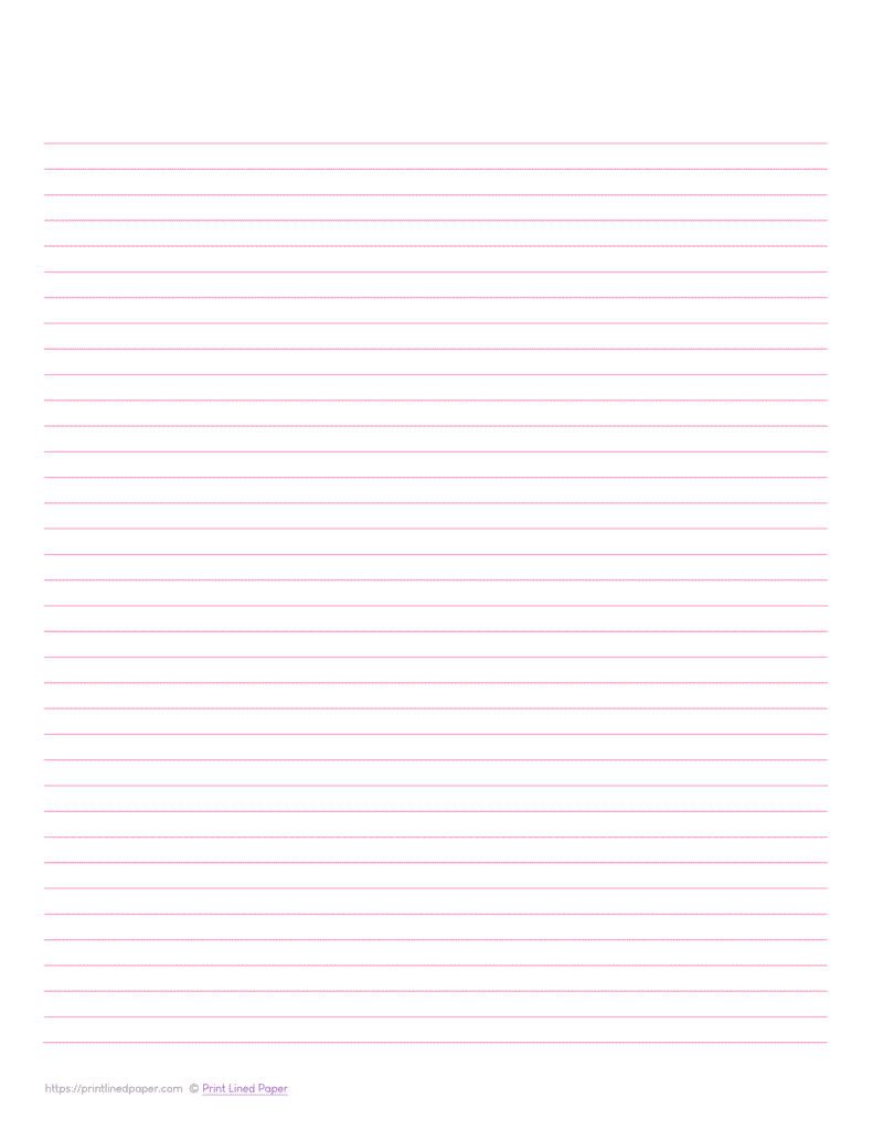 Narrow Ruled 0.25 Inch – No Vertical Lined Paper Printable